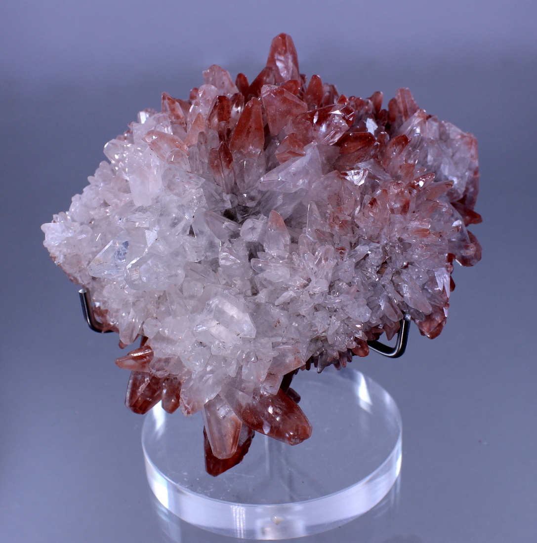 Calcite included by Hematite - GeoKrazy Minerals