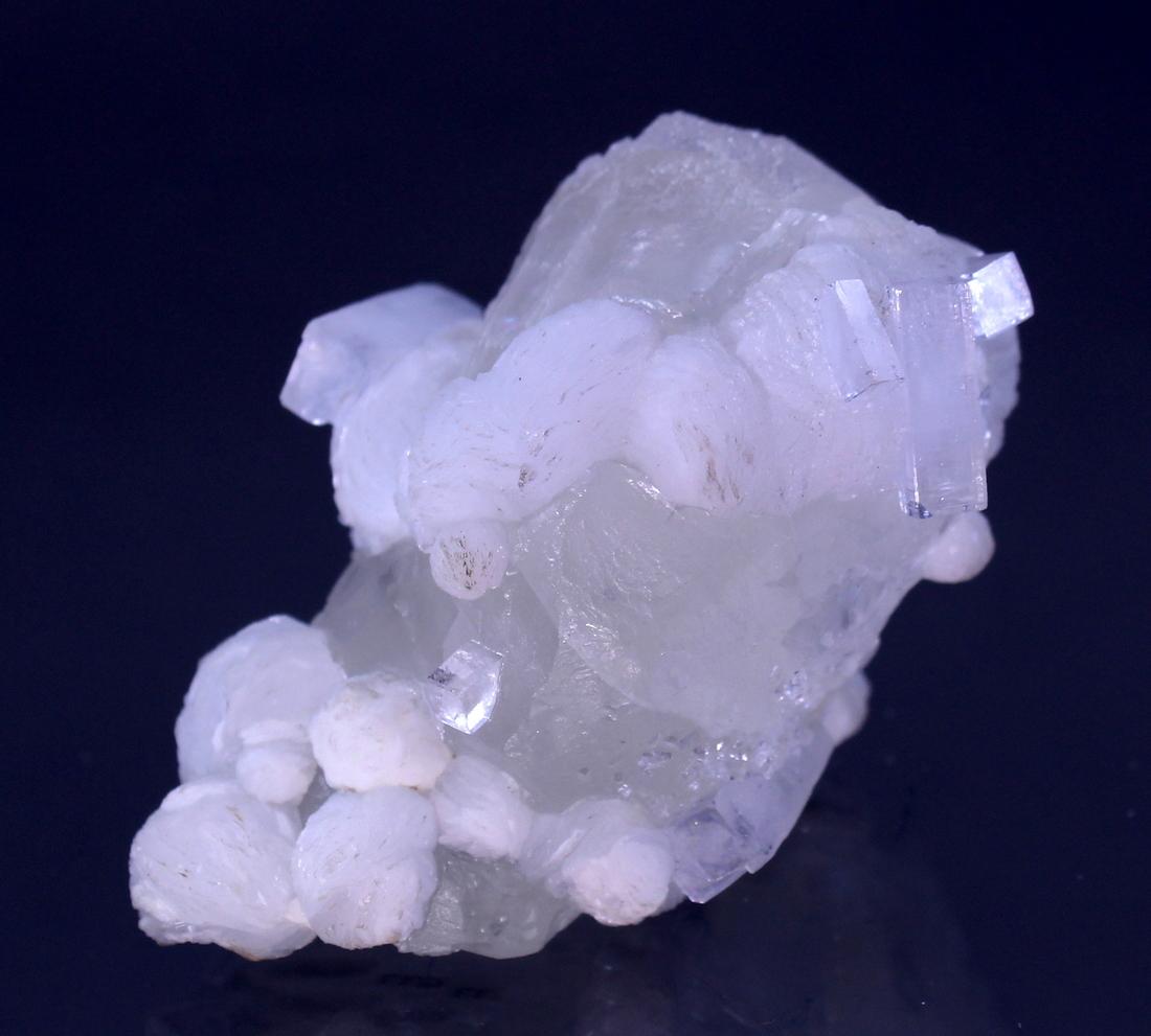 Calcite with Gyrolite and Apophyllite - GeoKrazy Minerals