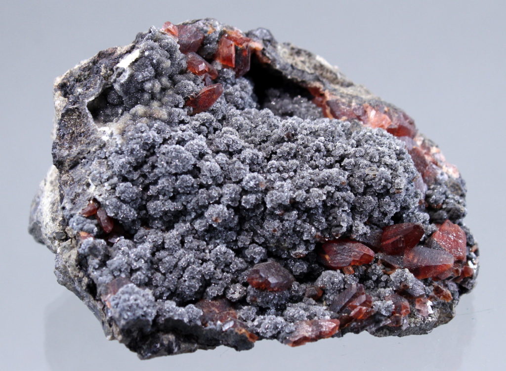 Rhodochrosite and Quartz - GeoKrazy Minerals