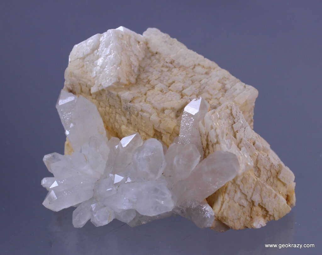 Dolomite and Quartz - GeoKrazy Minerals