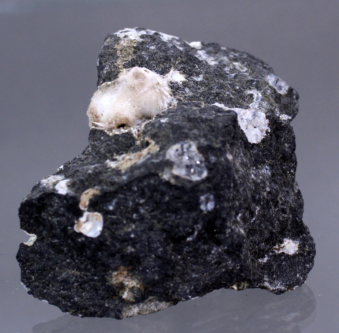Mesolite in Basalt - GeoKrazy Minerals